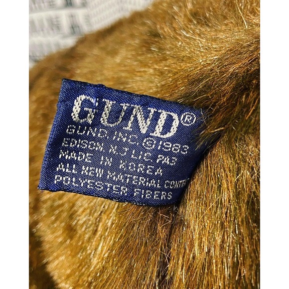 Gund | Toys | Vintage 983 Gund Collectors Classic Brown Bear Plush ...